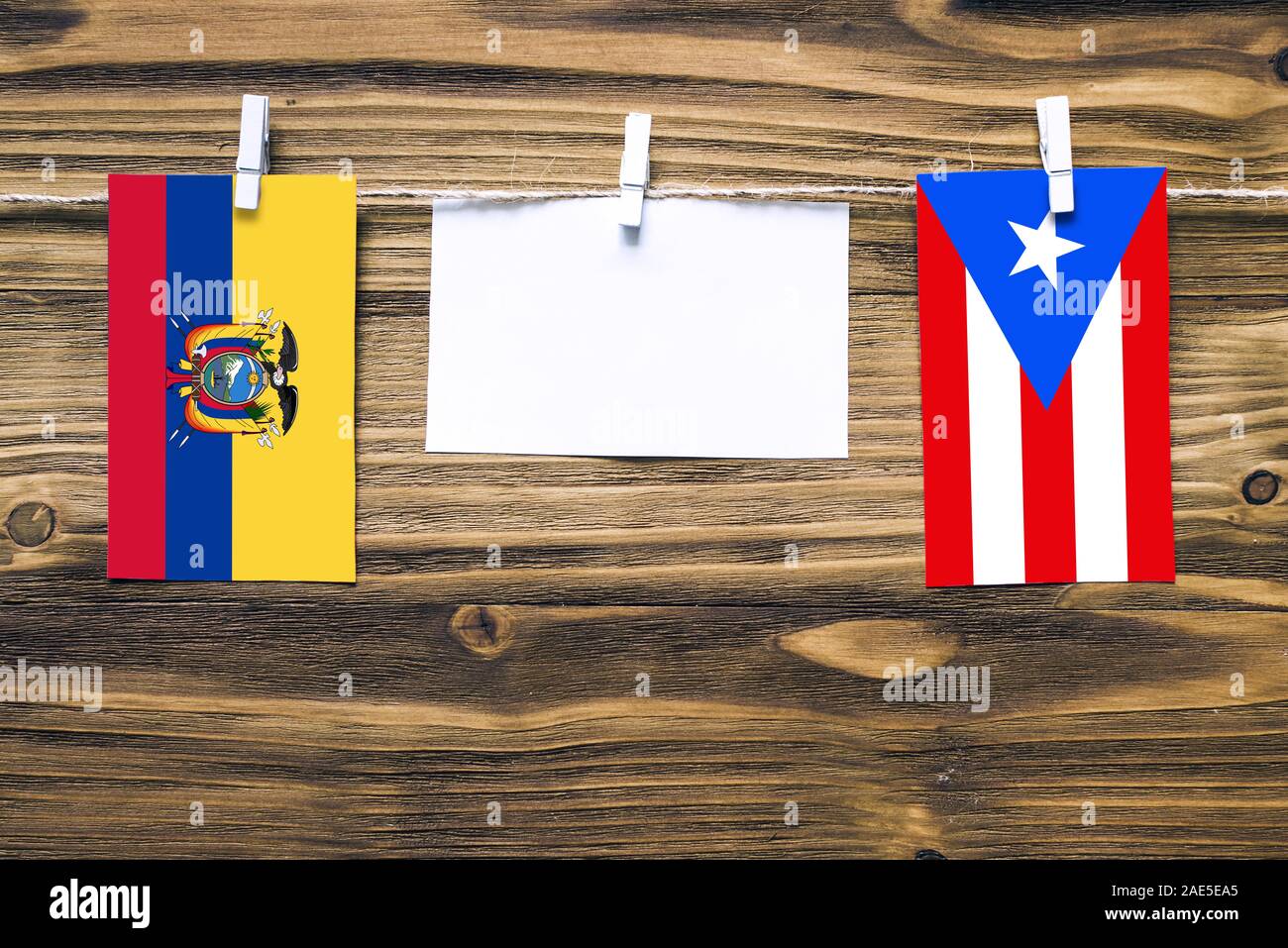 Ecuador puerto rico flag hi-res stock photography and images - Alamy