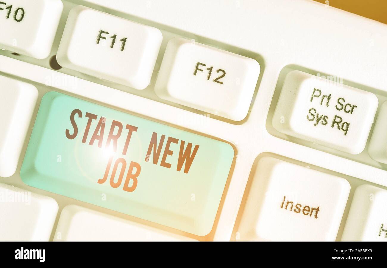 Start New Job Stock Photos & Start New Job Stock Images - Alamy