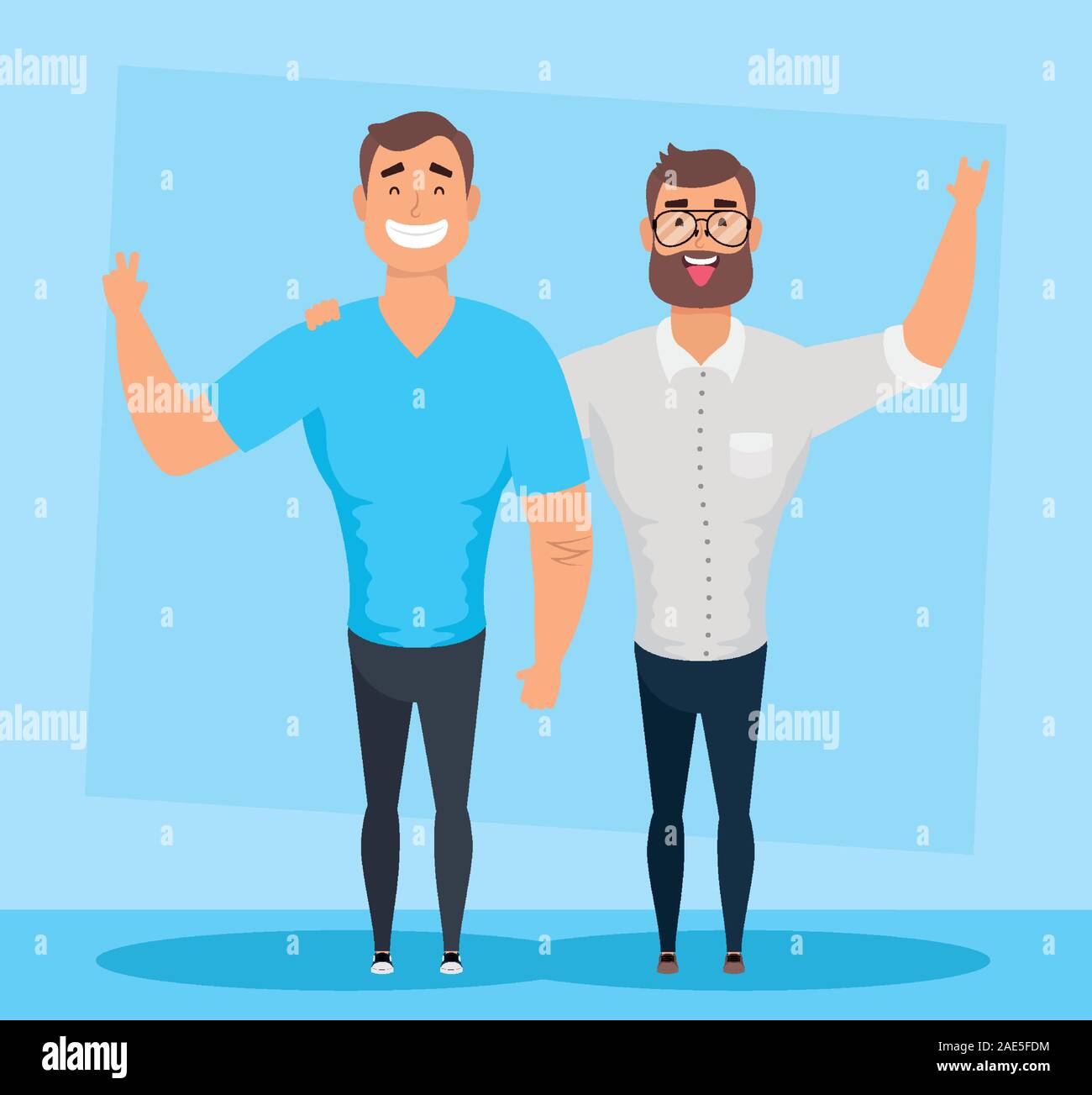 group of big men characters Stock Vector Image & Art - Alamy