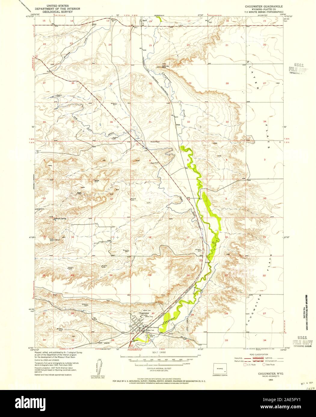 Map of chugwater hi-res stock photography and images - Alamy