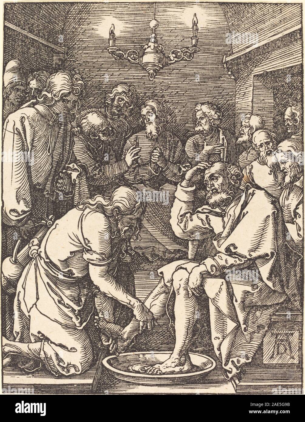 Christ washing disciples feet hi-res stock photography and images - Alamy