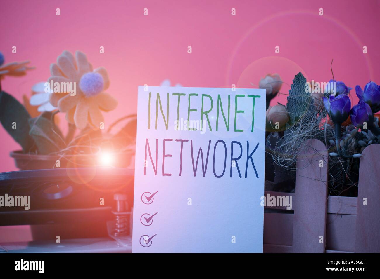 Writing note showing Internet Network. Business concept for connects ...