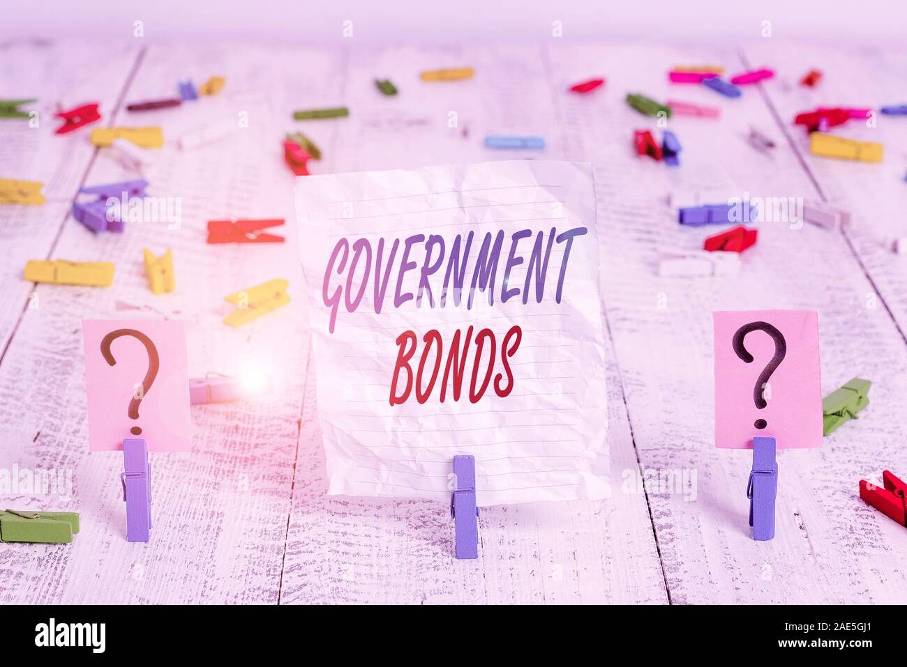 Handwriting text Government Bonds. Conceptual photo debt security ...