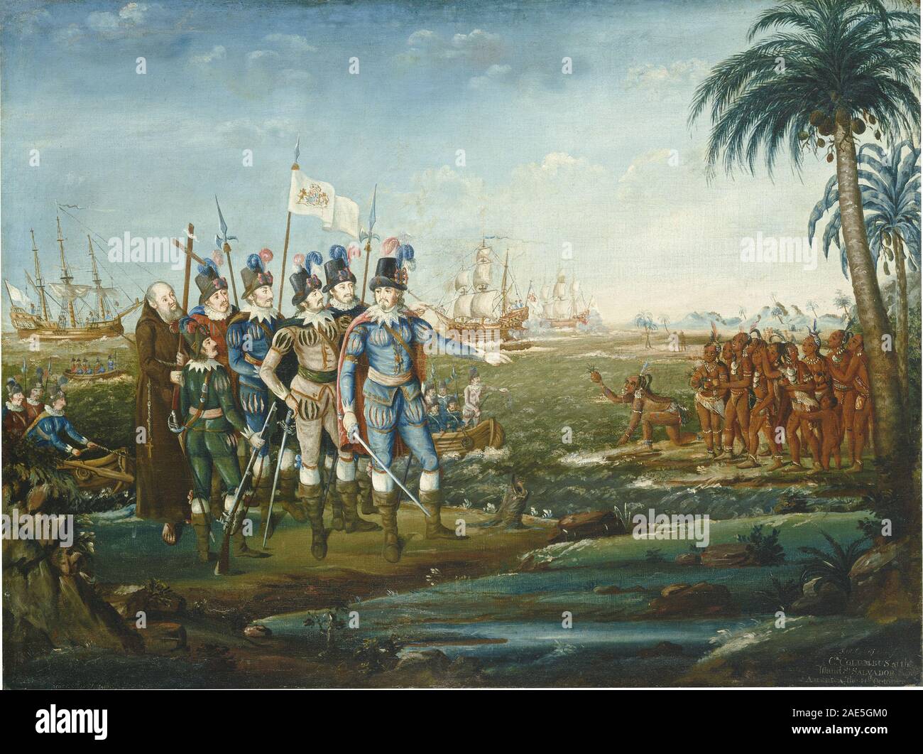 An 1800-1805 painting by Frederick Kemmelmeyer depicting the first ...