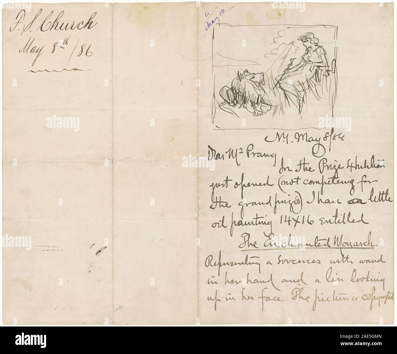 A study from 1886 by Frederick Stuart Church, inspired by The Enchanted ...