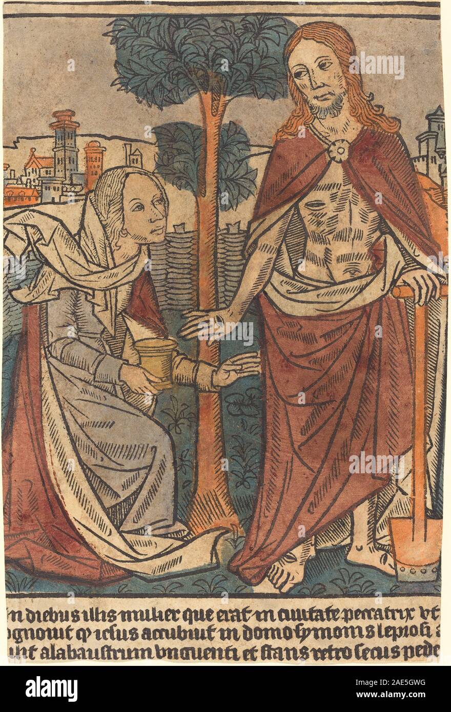 Christ Appearing to Mary Magdalene; circa 1500 date French 15th Century ...