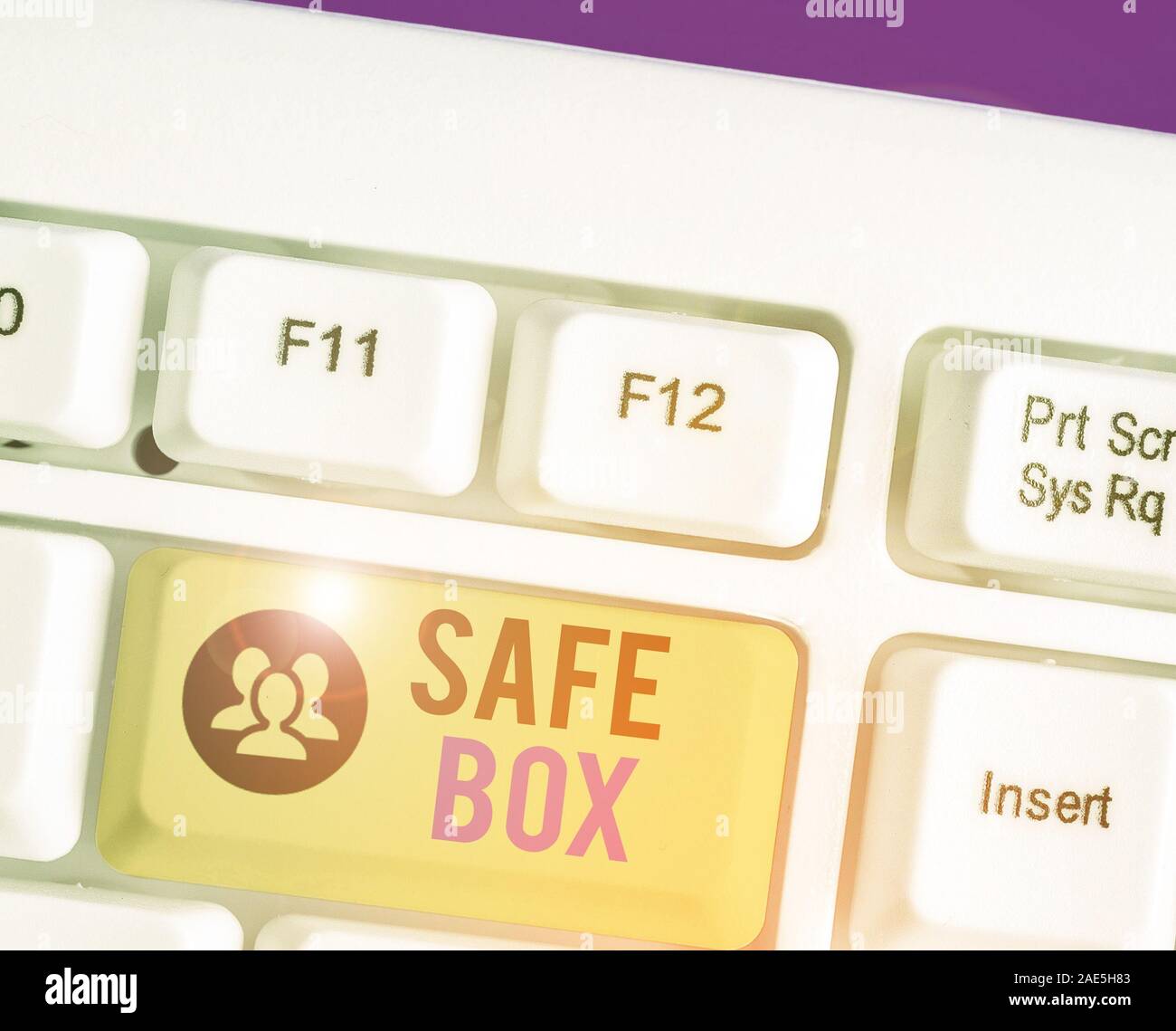 Conceptual hand writing showing Safe Box. Concept meaning A small ...