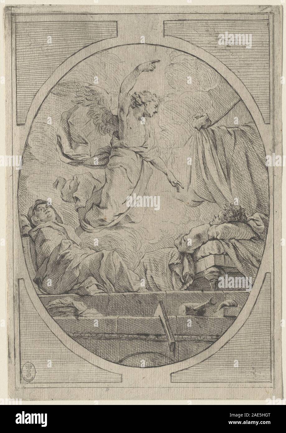 The Dream of Saint Joseph; c. 1730? French 18th Century after Pierre ...