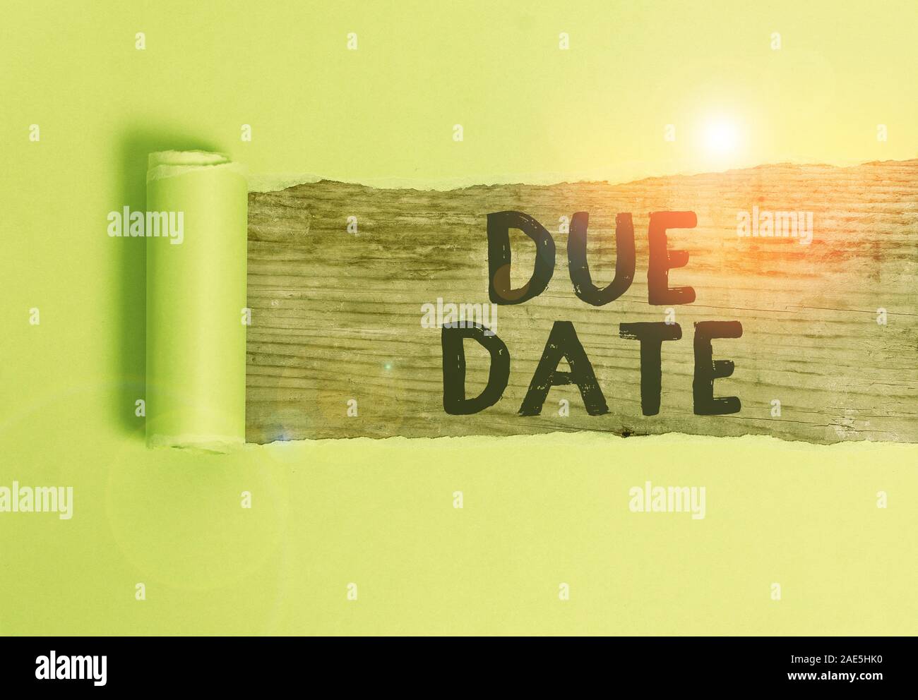 Word writing text Due Date. Business photo showcasing The date when ...