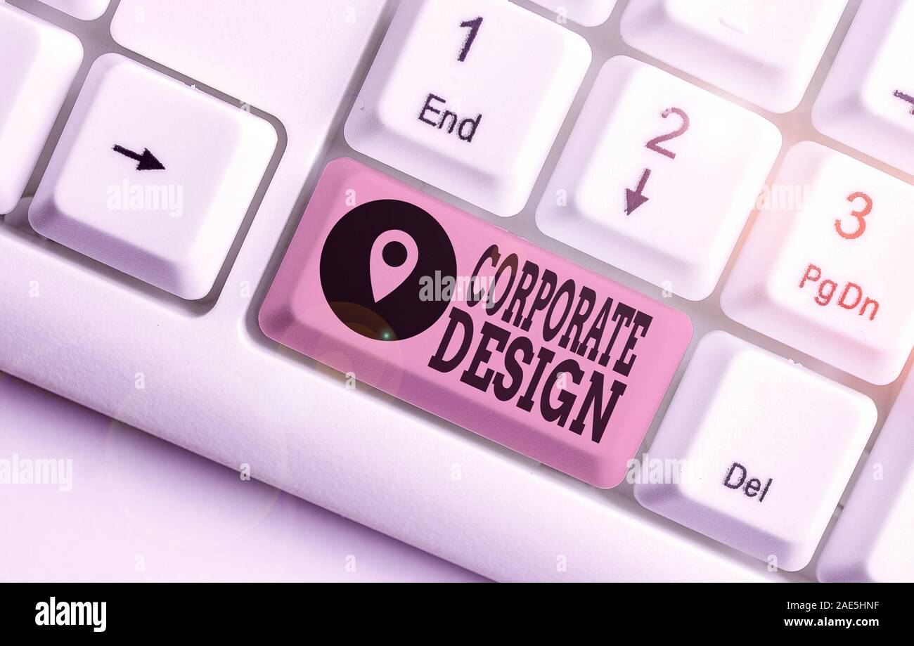 Word writing text Corporate Design. Business photo showcasing official ...