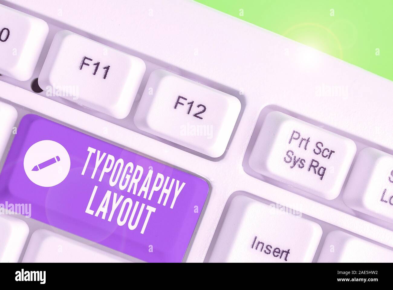 Conceptual hand writing showing Typography Layout. Concept meaning ...