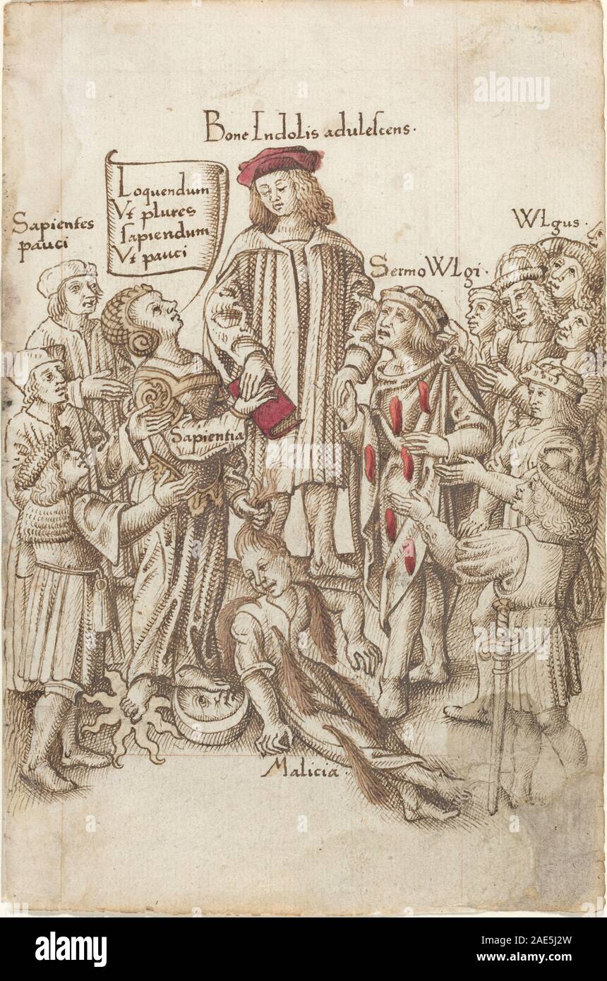 The manuscript folio shows a legal or advisory notice warning against ...