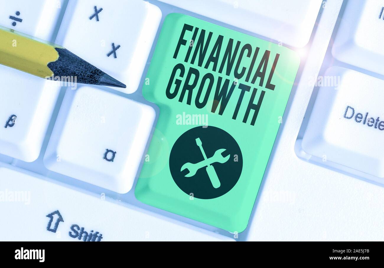 Conceptual hand writing showing Financial Growth. Concept meaning ...