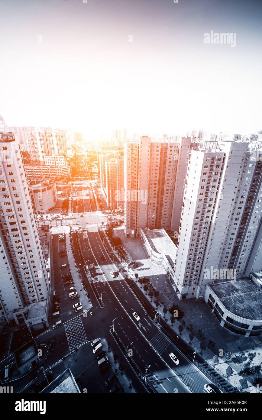 Building at night Stock Photo - Alamy