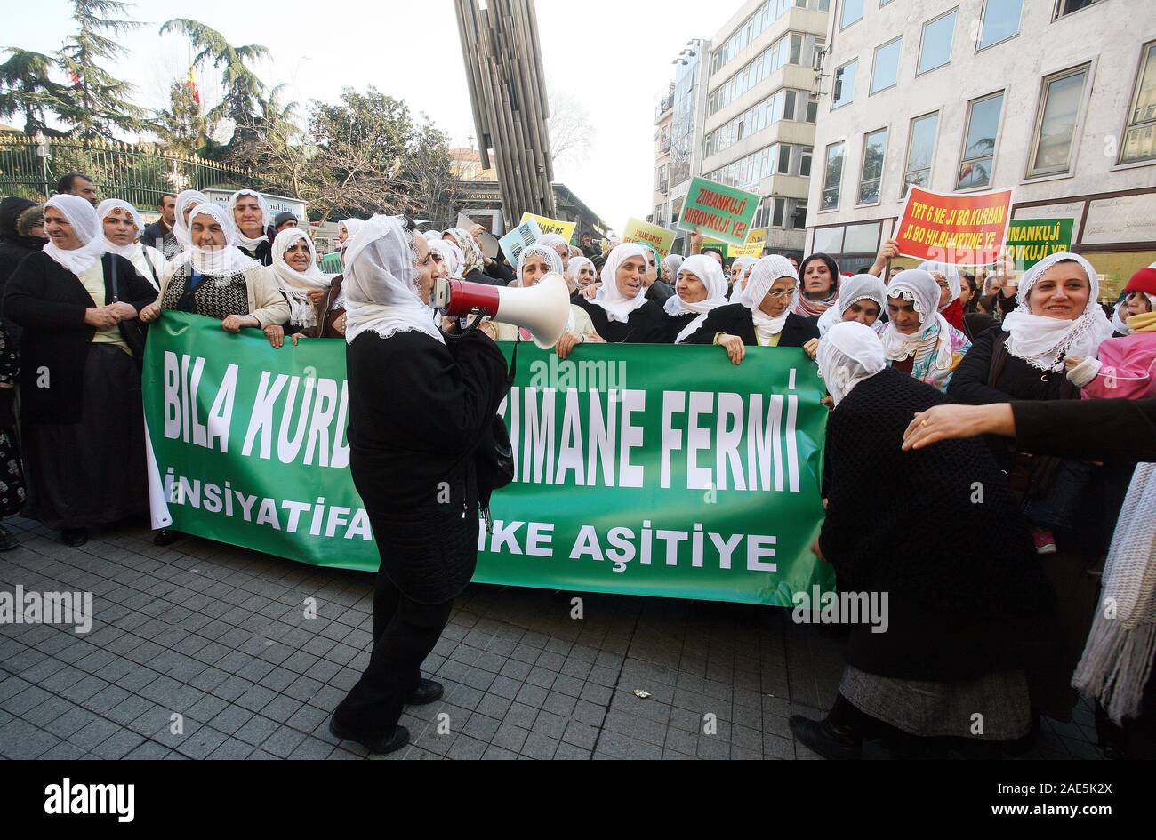 ISTANBUL, TURKEY - JANUARY 17: The Peace Mothers (Turkish: Baris ...