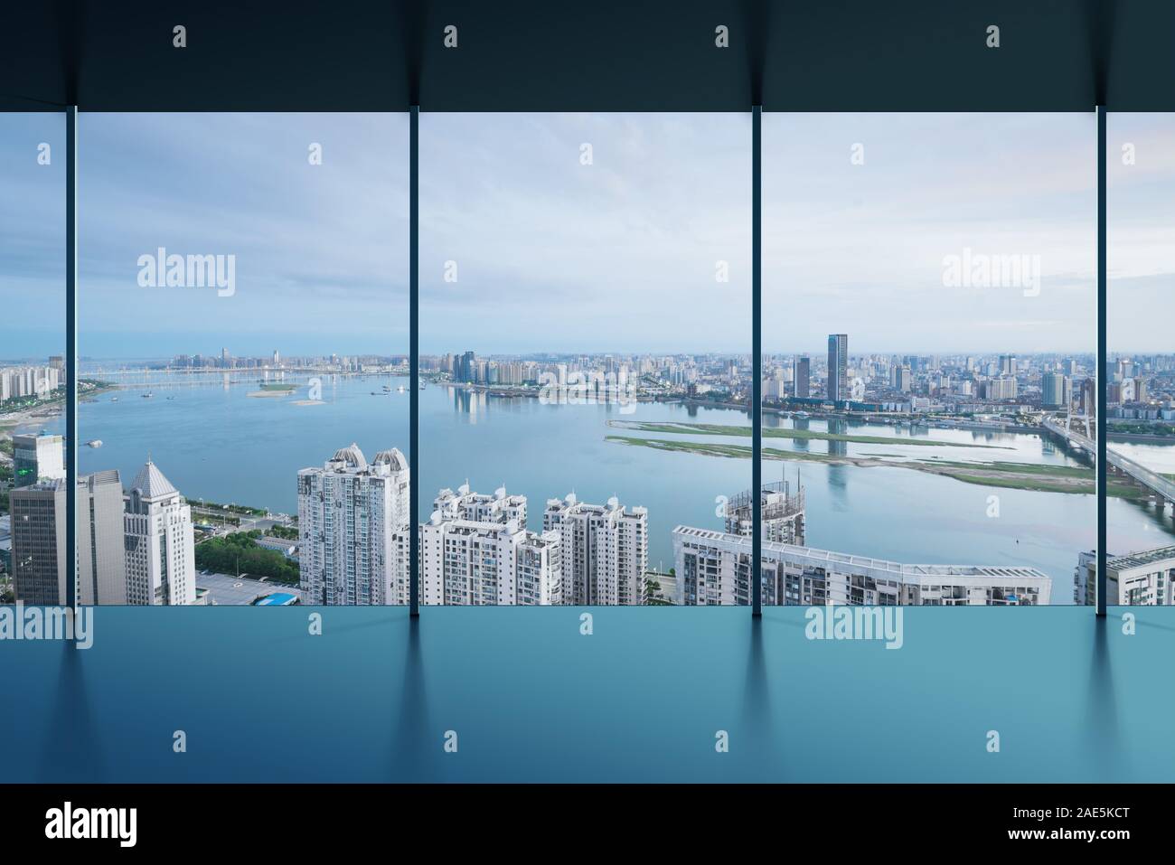 Manhattan office city view Stock Photo - Alamy