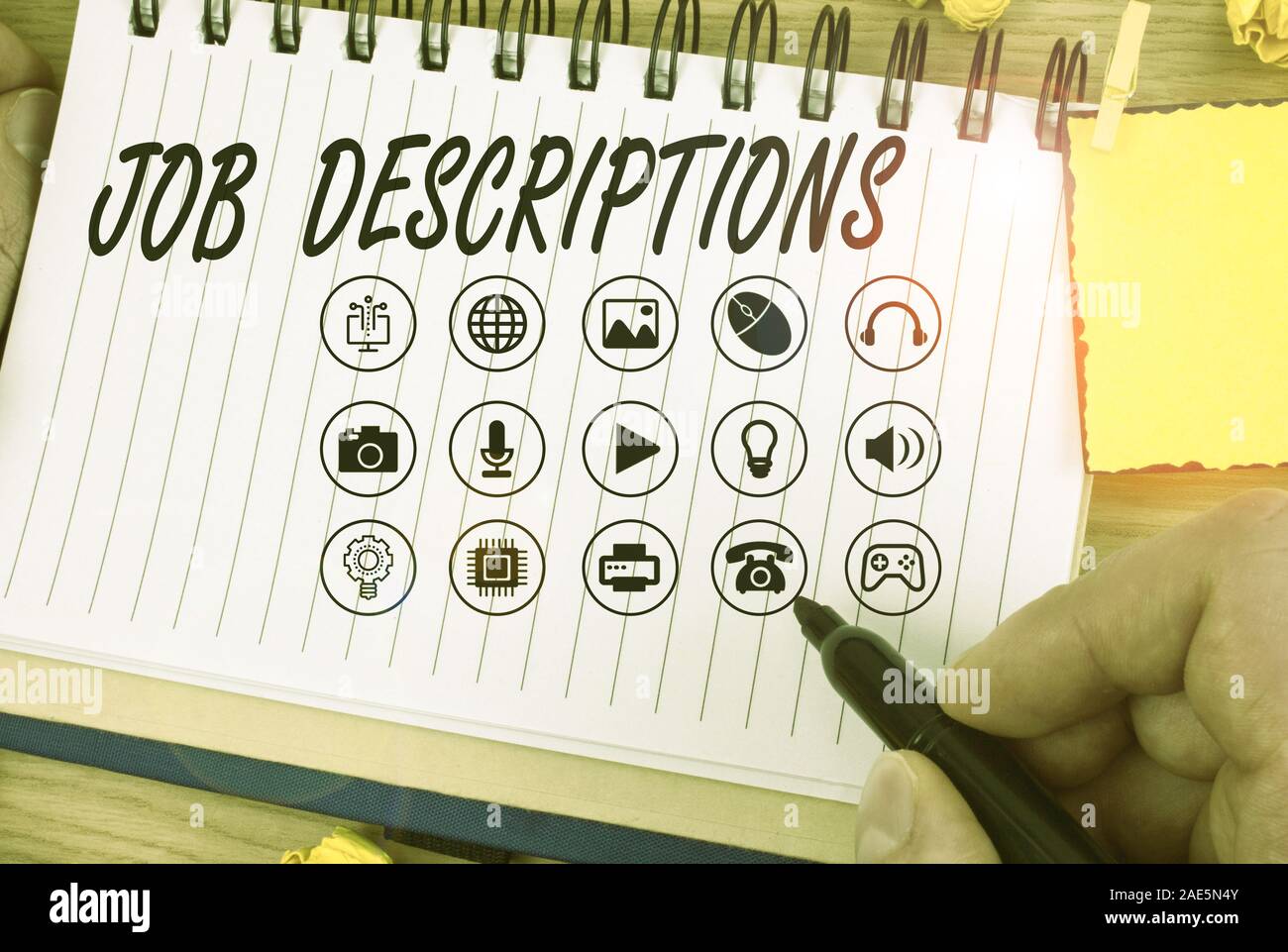 Handwriting text writing Job Descriptions. Conceptual photo a formal ...