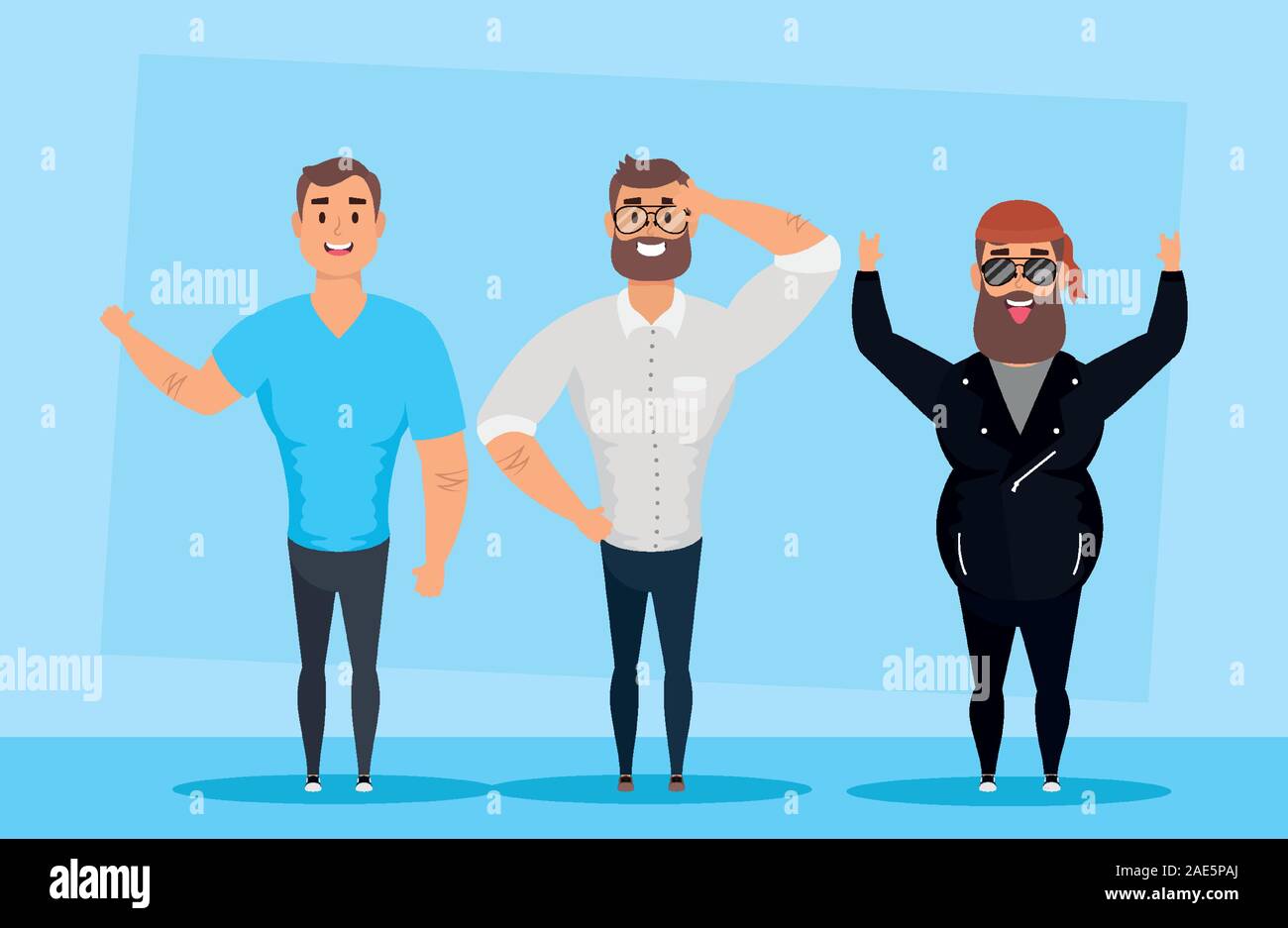 group of big men characters Stock Vector Image & Art - Alamy