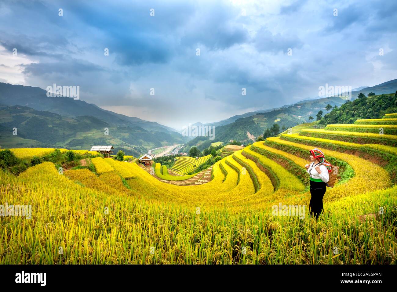 Mu Cang Chai, Yen Bai Province, Vietnam - September 18, 2019: H'mong ...