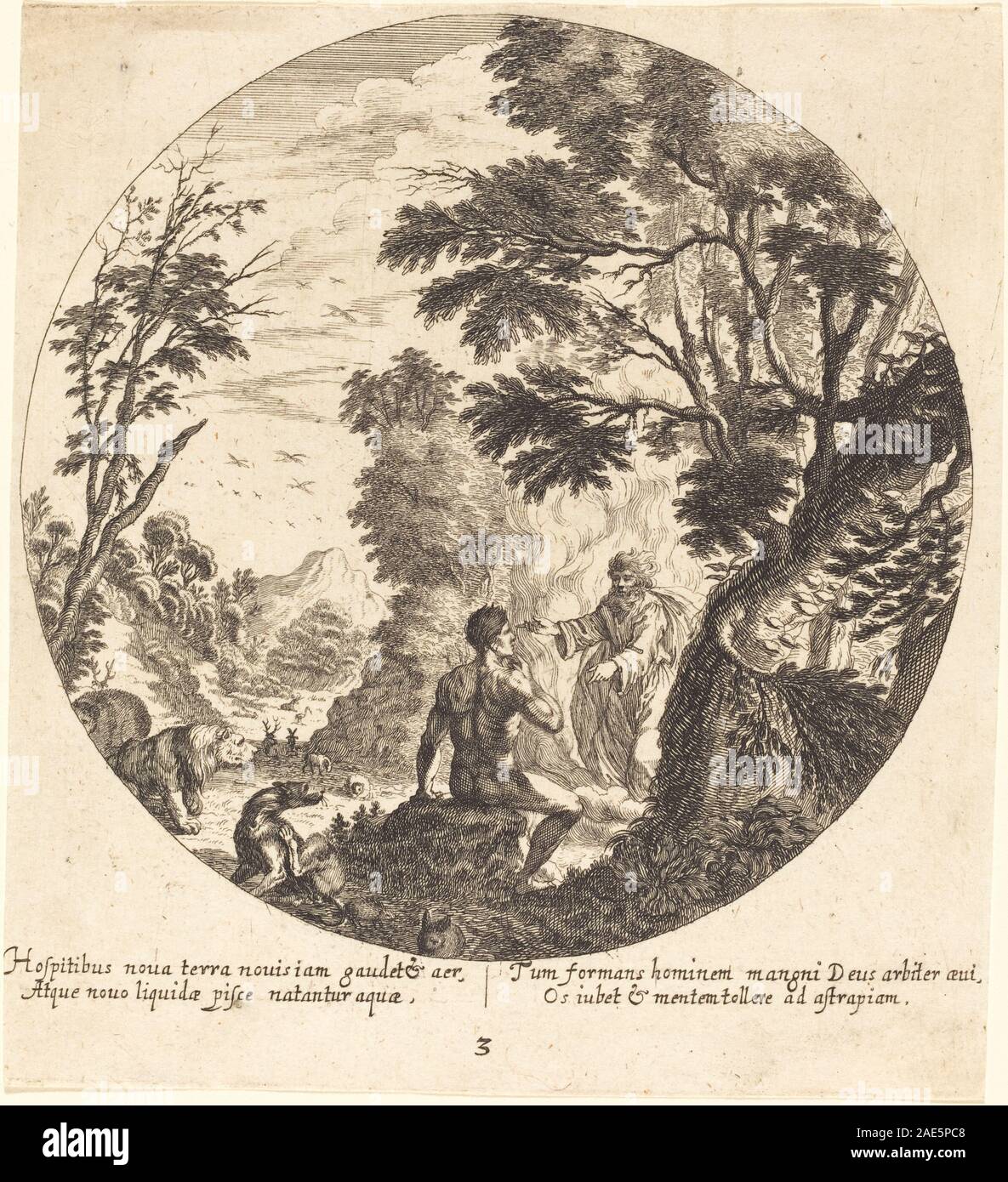 God Creating Man; 1665date Georg Andreas Wolfgang, the Elder, God ...