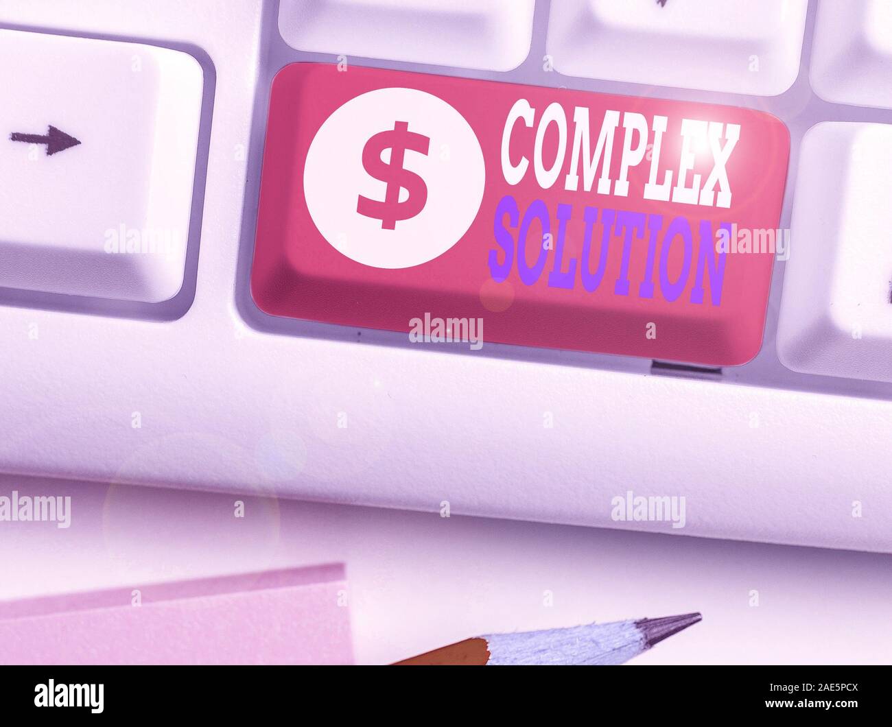 Handwriting text writing Complex Solution. Conceptual photo significant ...