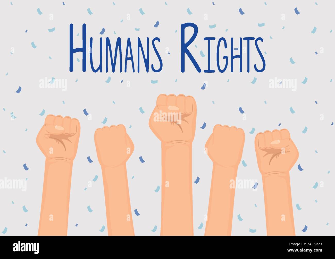 interracial hands fist human rights fight Stock Vector Image & Art - Alamy