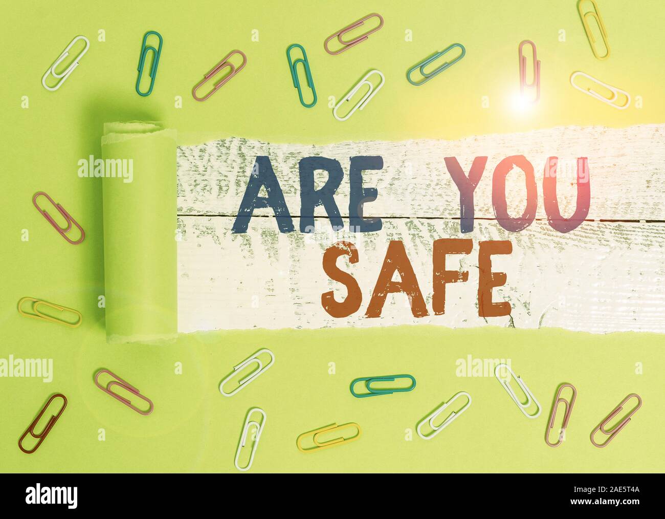 Text sign showing Are You Safe. Business photo text Free from danger ...