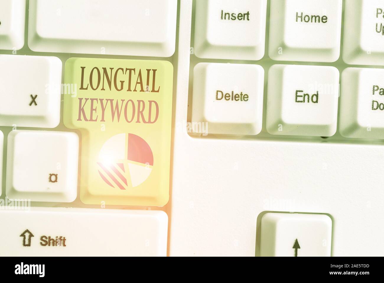 Text sign showing Longtail Keyword. Business photo showcasing search ...