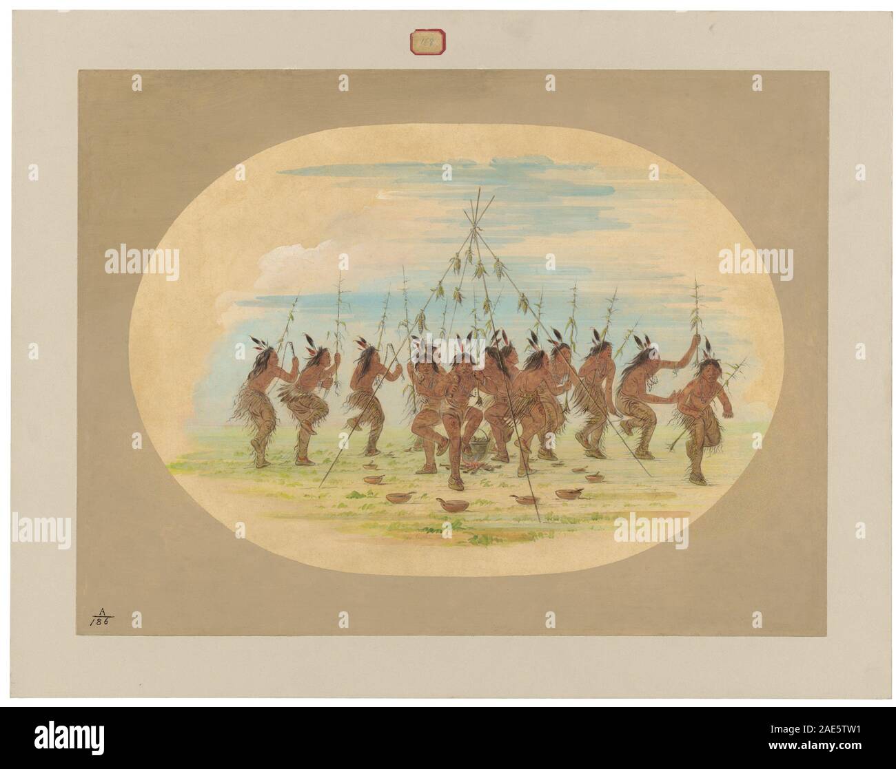 Green Corn Dance - Minatarrees; 1861date George Catlin, Green Corn ...