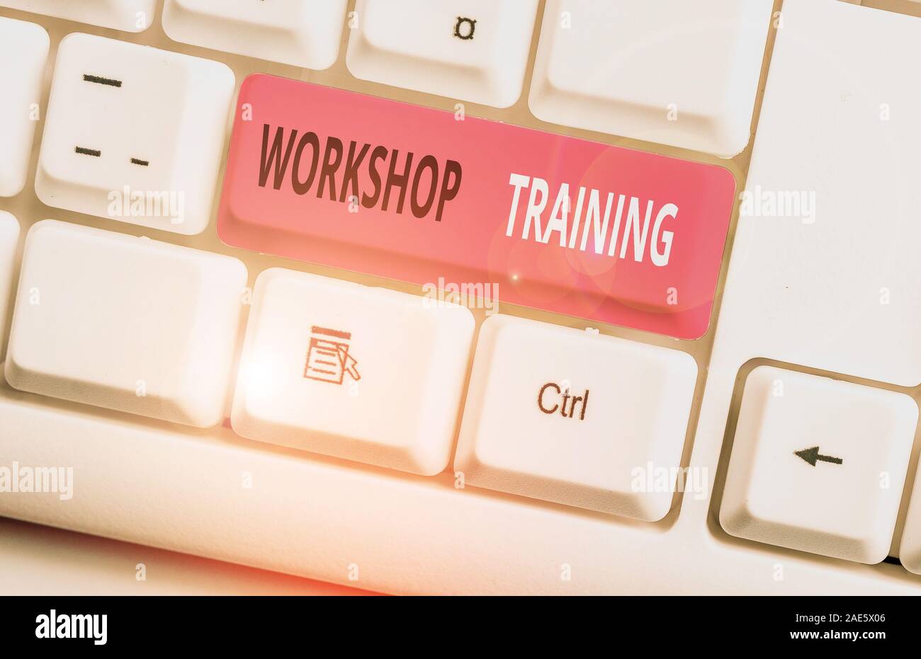 Conceptual hand writing showing Workshop Training. Concept meaning ...