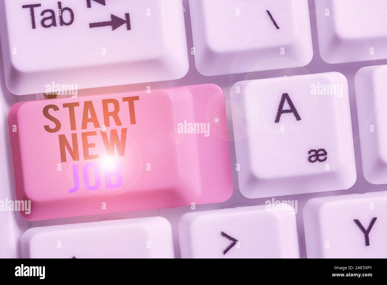 Handwriting text Start New Job. Conceptual photo getting recruited in ...