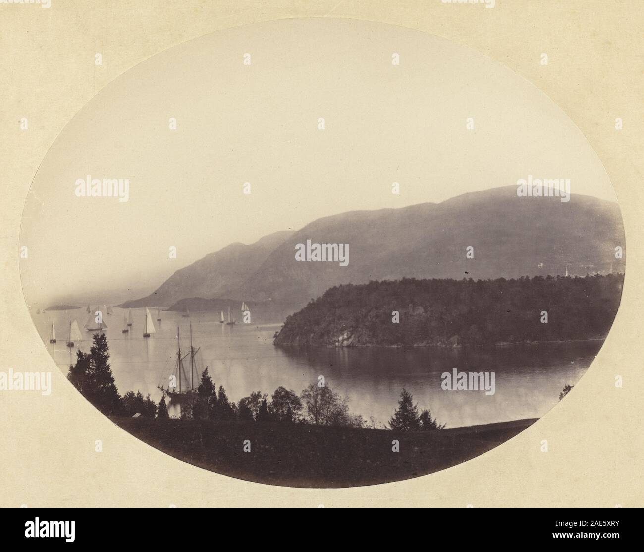 From Trophy Point, West Point, Hudson River; between circa 1867 and circa 1868 date George K ...