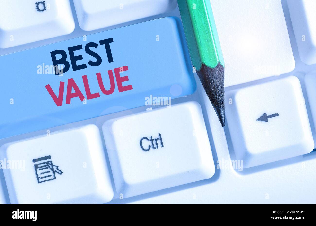Conceptual hand writing showing Best Value. Concept meaning most ...