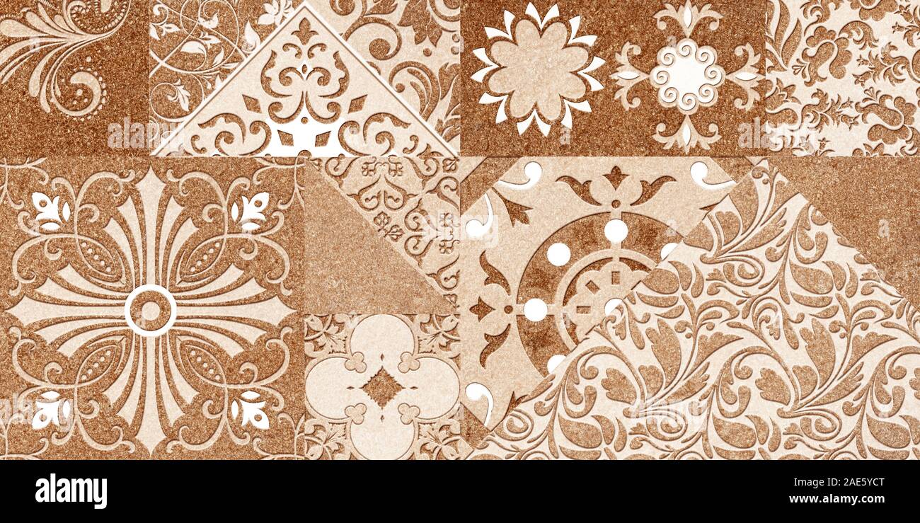 ceramic wall tiles decor Stock Photo - Alamy