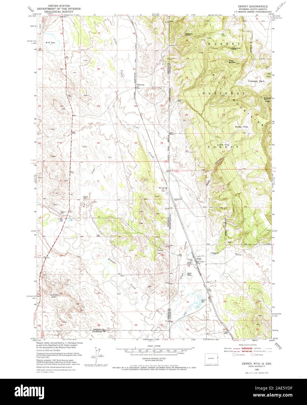 WY Dewey 339169 1951 24000 Restoration Stock Photo - Alamy