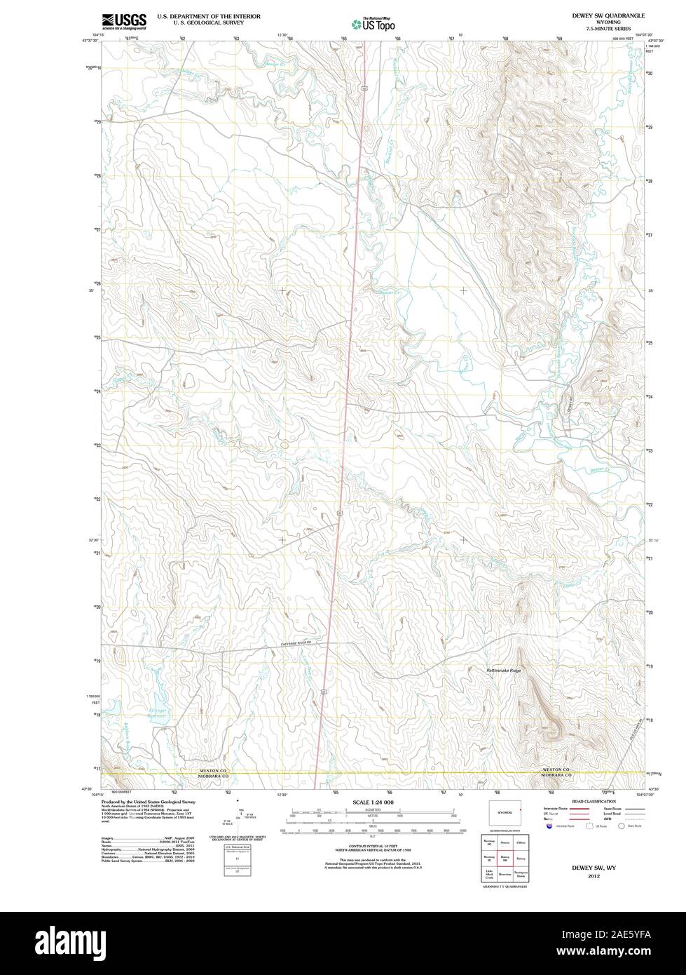 Map of dewey Cut Out Stock Images & Pictures - Alamy