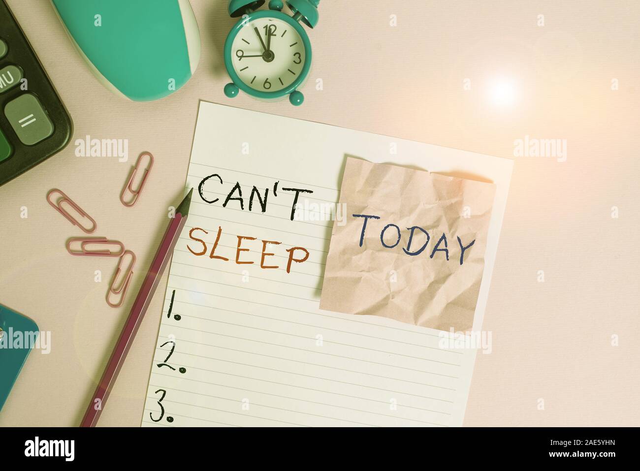 Text sign showing Can T Sleep. Business photo showcasing trouble ...