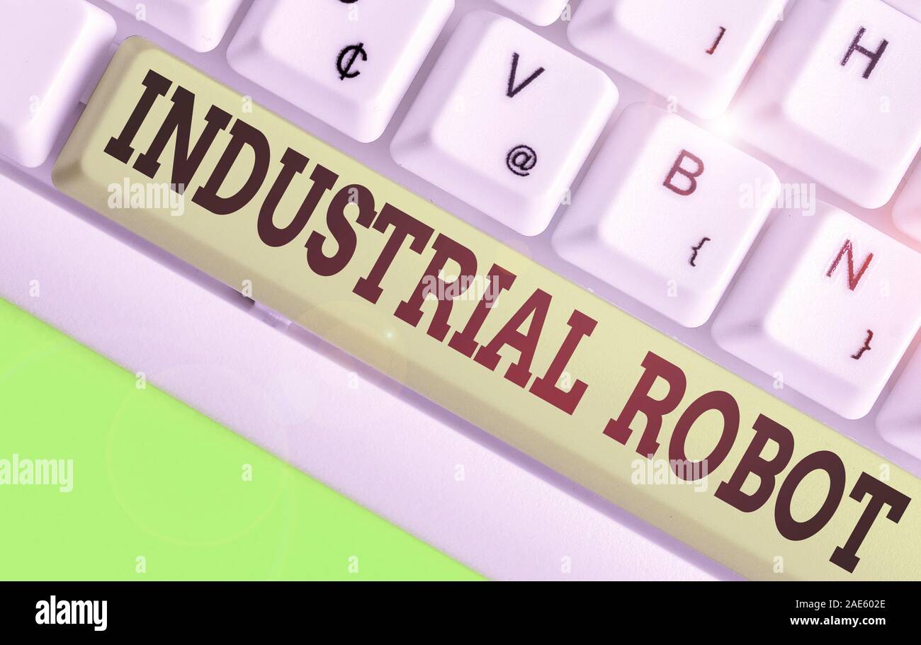 Word writing text Industrial Robot. Business photo showcasing robotic ...