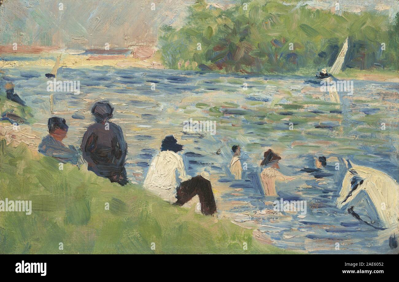 Bathers (Study for Bathers at Asnières); 1883/1884 Georges Seurat ...