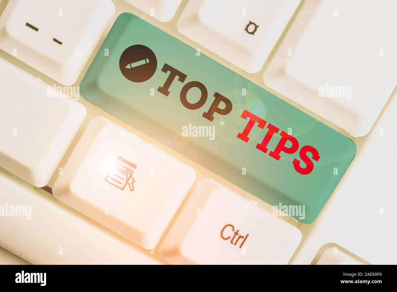 Conceptual hand writing showing Top Tips. Concept meaning a small but ...