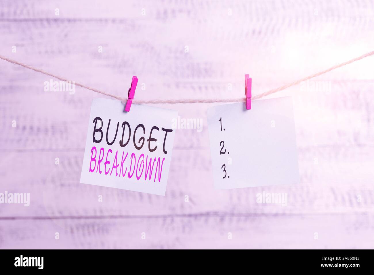 Text sign showing Budget Breakdown. Business photo showcasing dividing ...