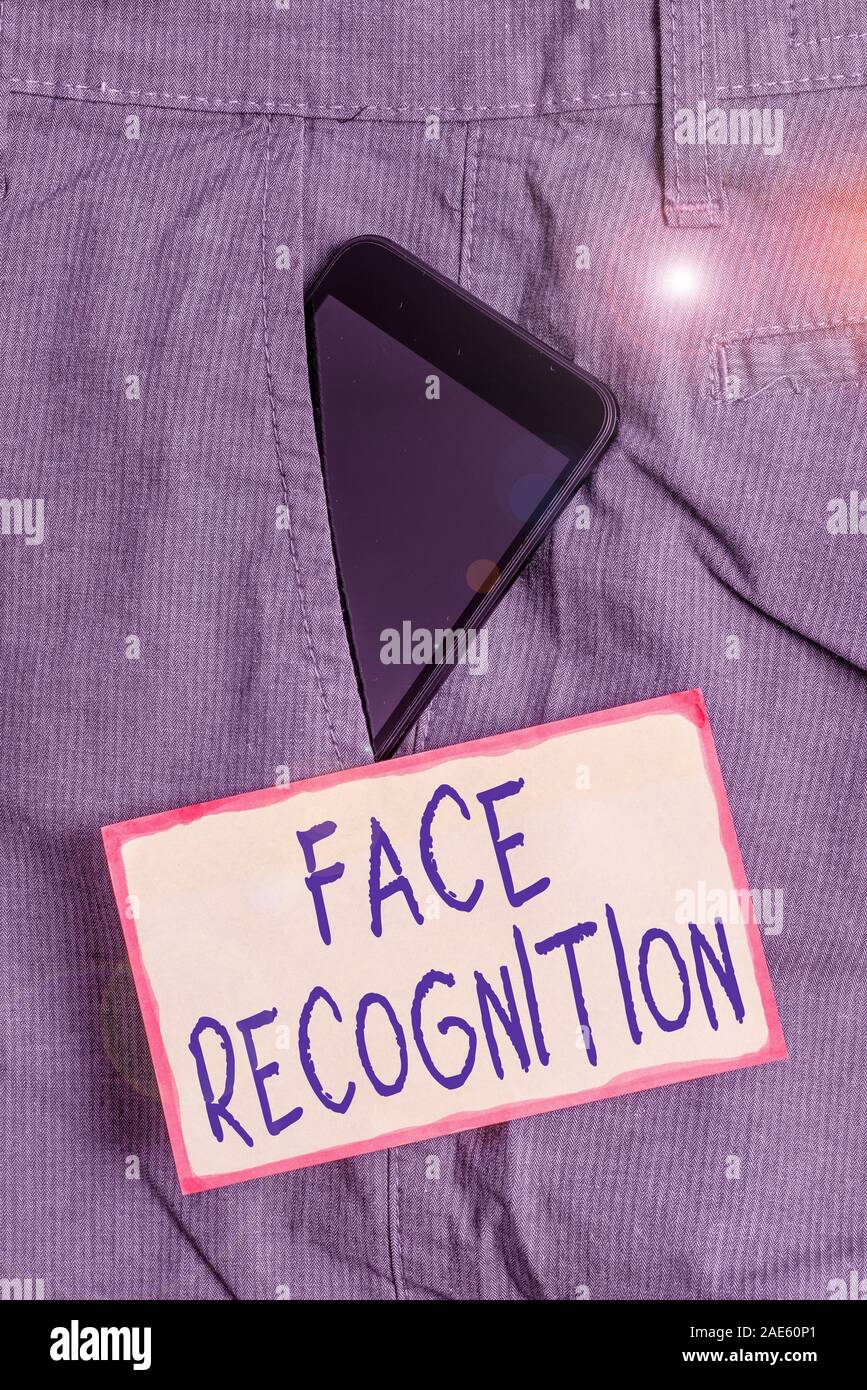 Handwriting Text Writing Face Recognition Conceptual Photo Ability Of A Computer To Scan And