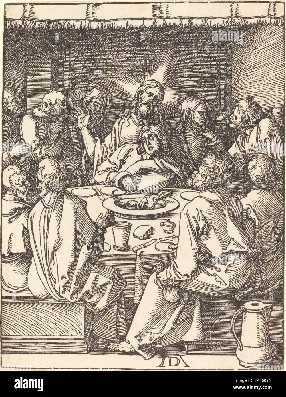 Painting last supper bread hi-res stock photography and images - Alamy