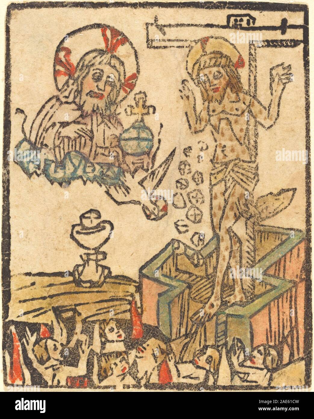 A German painting from circa 1480-1500 depicting the allegory of the ...