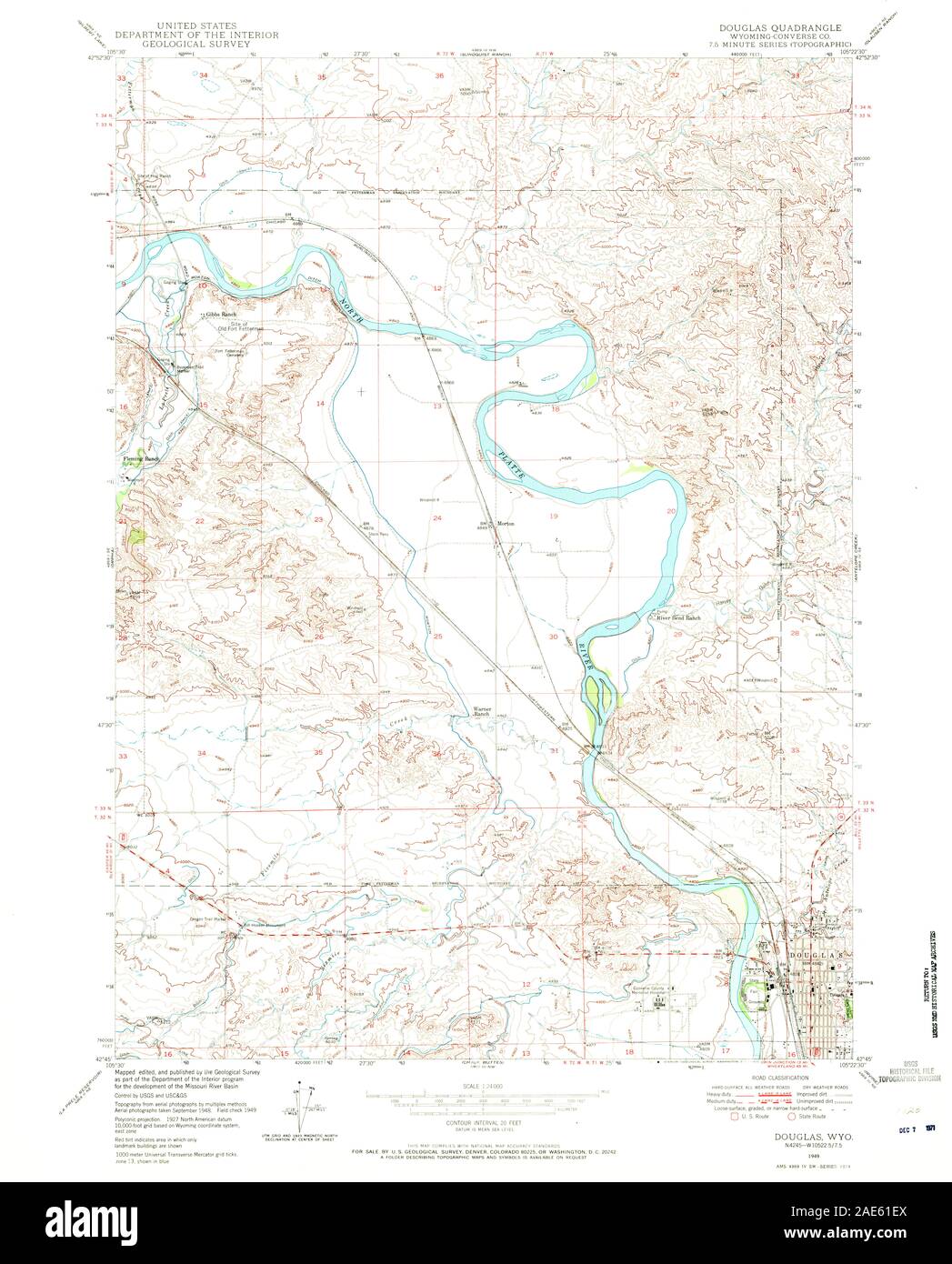 WY Douglas 339229 1949 24000 Restoration Stock Photo - Alamy