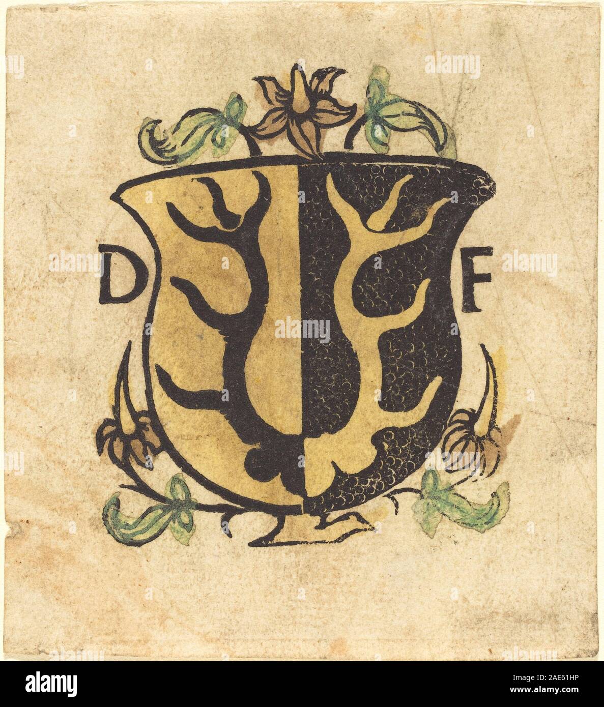 This German 15th-century bookplate, circa 1500, depicts Dominicus ...