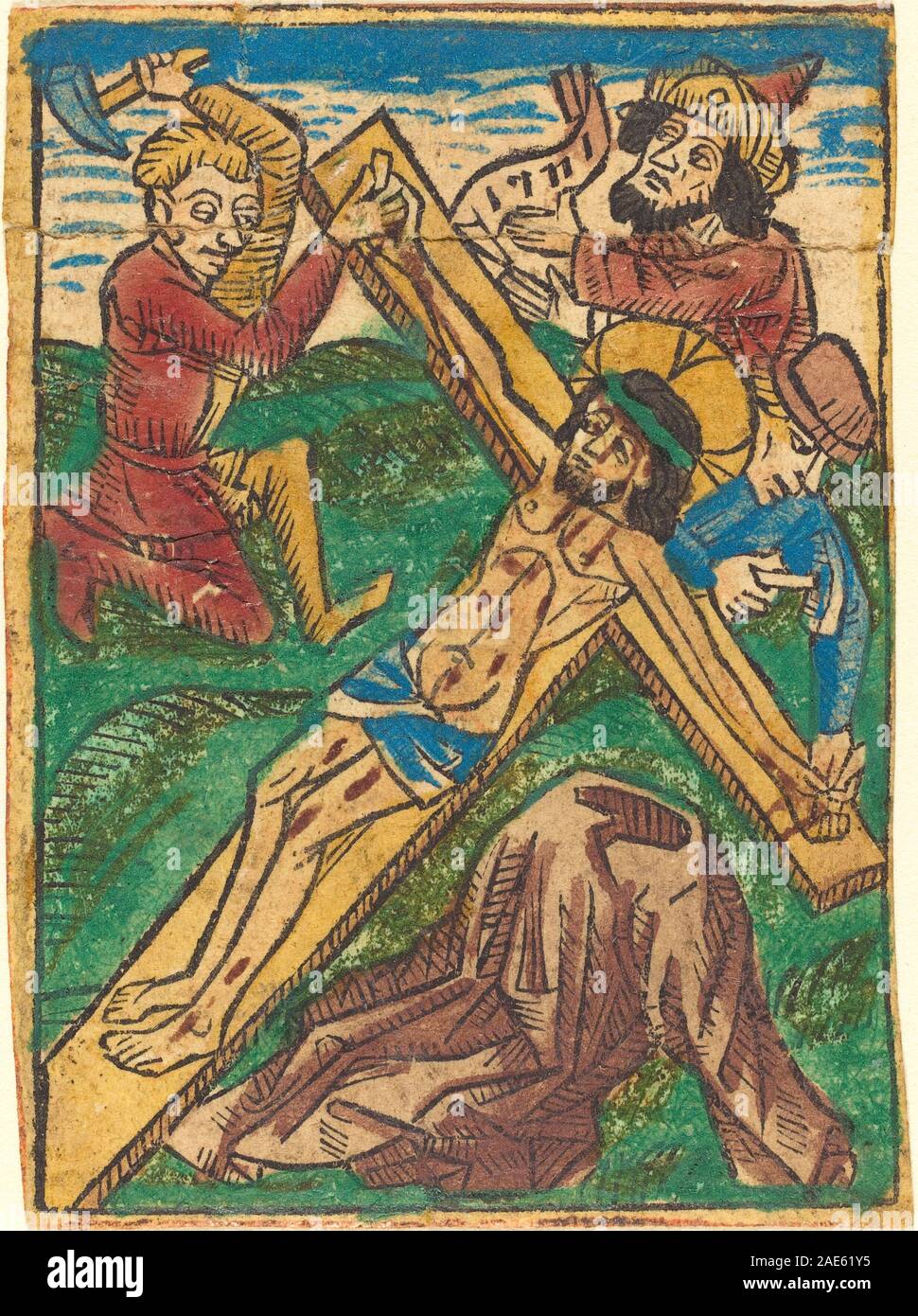 Christ nailed cross medieval hi-res stock photography and images - Alamy