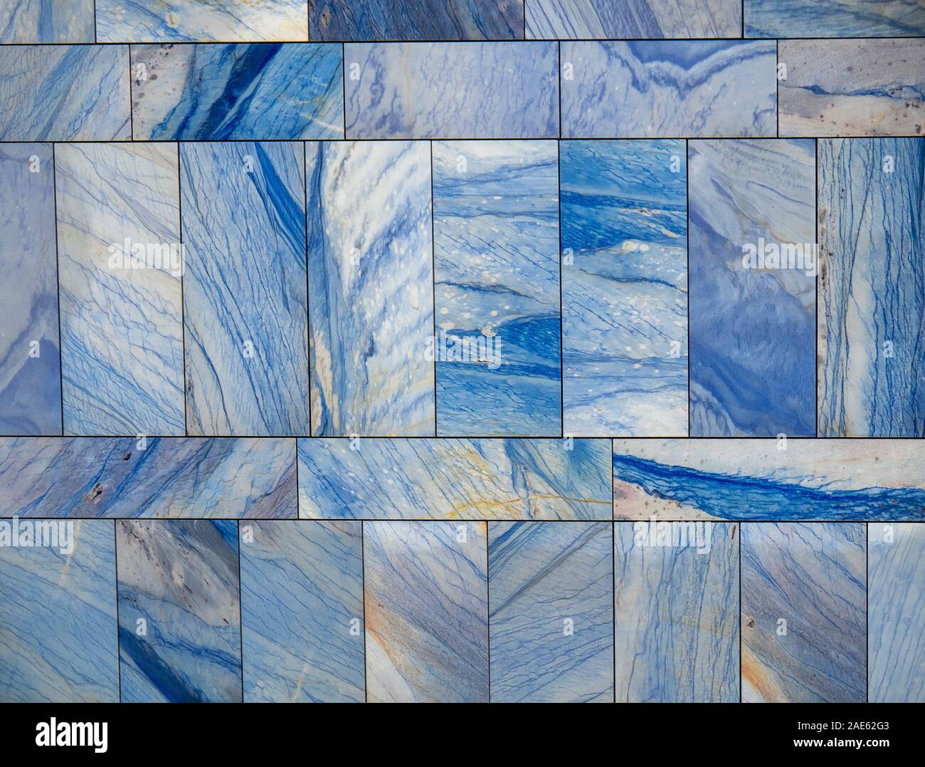 Blue granite cladding on a modern office building Stock Photo - Alamy