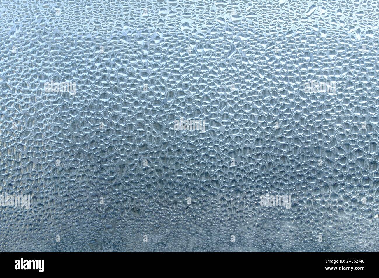 blue color cold dew on glass background Stock Photo - Alamy