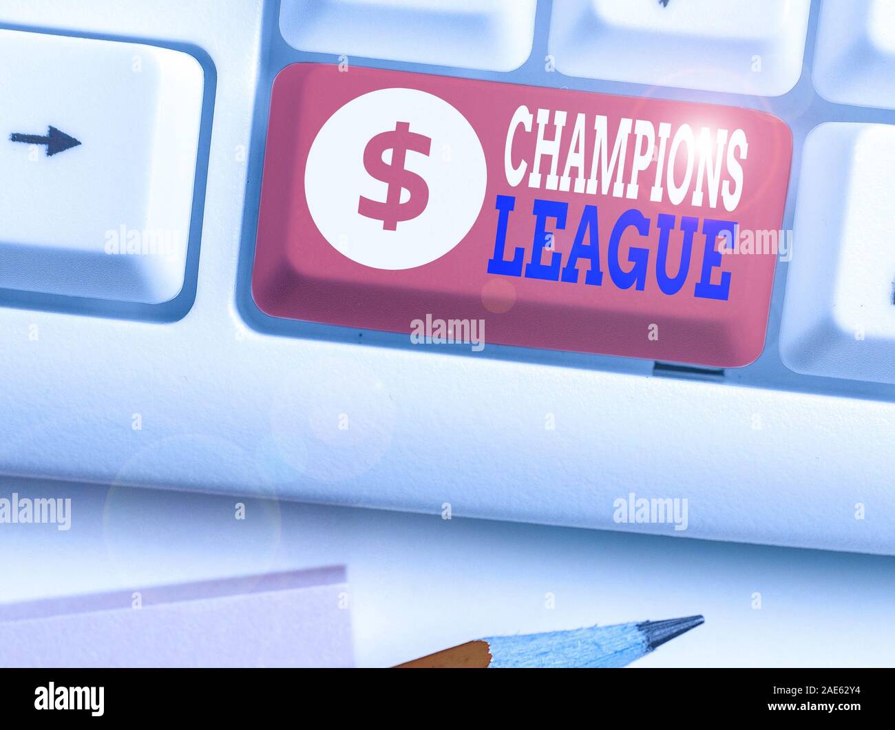 Handwriting text writing Champions League. Conceptual photo Yearly ...